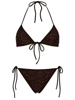 Missoni Sequin Embellished Bikini Set - Brown