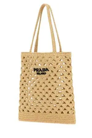 Prada Raffia Tote Bag