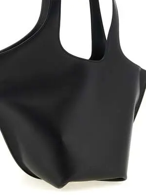 Attico La Scoop Medium Shoulder Bag - Black