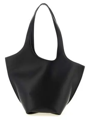 Attico La Scoop Medium Shoulder Bag - Black