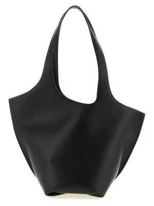 Attico La Scoop Medium Shoulder Bag - Black