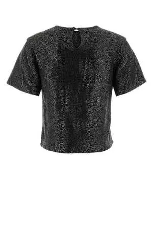 Giuseppe Di Morabito Embellished Viscose T-shirt - Black