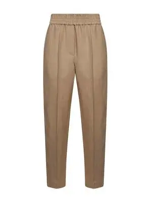 Brunello Cucinelli Light Beige Baggy Pull-on Trousers