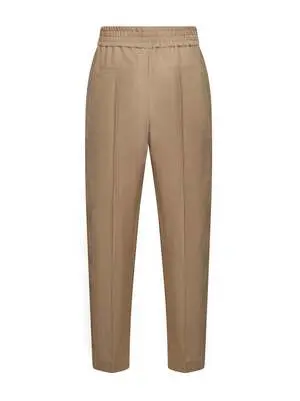 Brunello Cucinelli Light Beige Baggy Pull-on Trousers