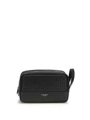 Dolce & Gabbana Leather Beauty Case - Black