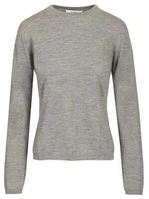 Max Mara Cashmere Crew Neck Sweater - Gray
