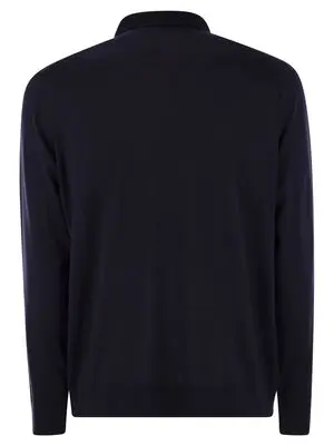 Kiton Wool Polo Shirt - Blue