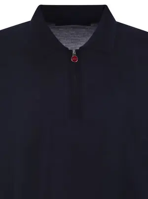 Kiton Wool Polo Shirt - Blue