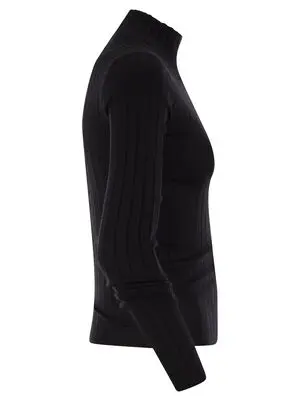 Brunello Cucinelli Lightweight Cashmere And Silk Broad Rib Sweater