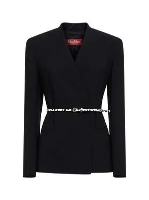Max Mara MAX MARA STUDIO Belted Jacket Multicolor