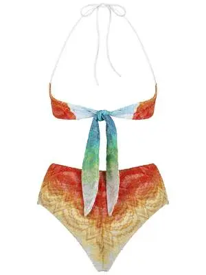 Missoni Two-piece Bikini With Chevron Print - Multicolor