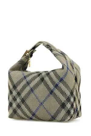 Burberry Embroidered Nylon Medium Handbag - Multicolor
