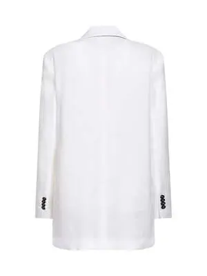 Brunello Cucinelli Cotton Canvas Jacket With Monili Embroidery