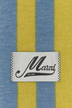 Marni Embroidered Wool Blend Scarf - Multicolor