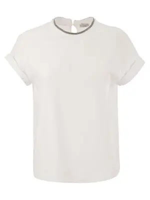 Brunello Cucinelli Applique T-shirts For Women