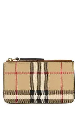Burberry Printed E-canvas Card Holder - Multicolor