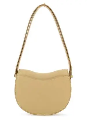 Burberry Beige Leather Small Shoulder Bag - Brown