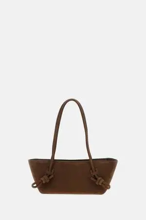 Hereu Fleca Suede Calfskin Handbag With Knot Detailing - Multicolor