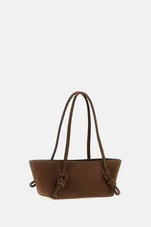 Hereu Fleca Suede Calfskin Handbag With Knot Detailing - Multicolor