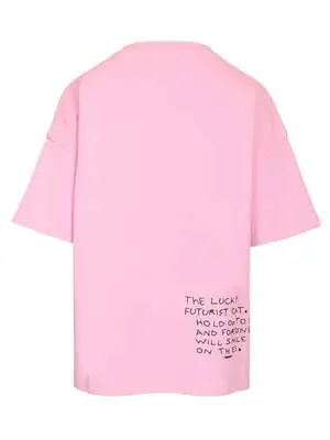 Loewe X Louis Wain Futurist Cat Embroidered Cotton Blend T-shirt