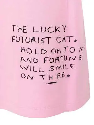 Loewe X Louis Wain Futurist Cat Embroidered Cotton Blend T-shirt