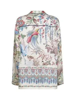 Etro Flora And Fauna-print Twill Shirt - Multicolor