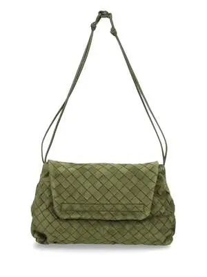 Bottega Veneta Suede Intrecciato Dustbag Bag - Green