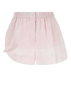 Prada Pastel Cotton Shorts - Pink
