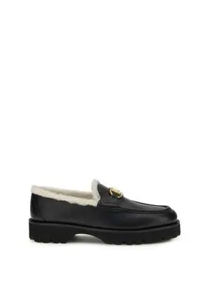 Valentino Garavani Vlogo Fur Loafers