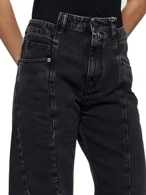 MAISON MARGIELA Decortiqué Wide Leg Jeans - Multicolor