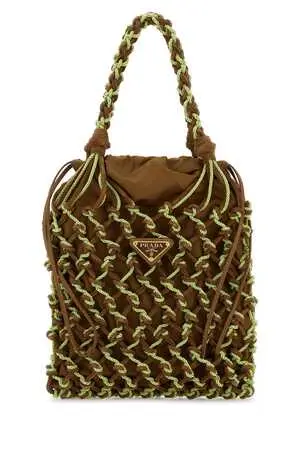 Prada Two-tone Mesh Handbag - Multicolor