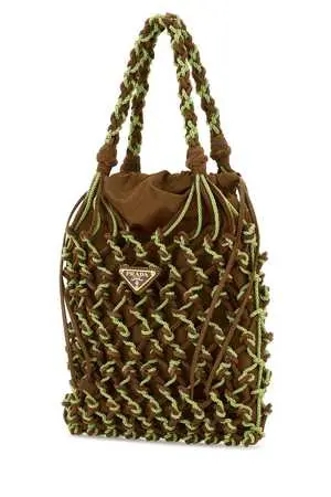 Prada Two-tone Mesh Handbag