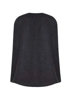 Gucci Wool And Silk Cape With Horsebit Closure
