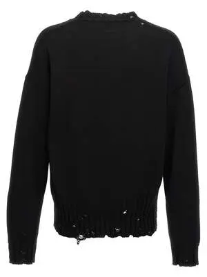 Marni Destroyed Effect Crew Neck Sweater