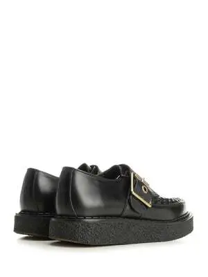 VIVIENNE WESTWOOD Leather Monk Strap Shoes With Buckle Detail