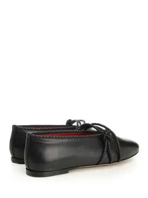 Bottega Veneta Rosa Mary Jane Flats - Black
