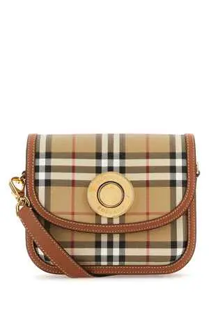 Burberry BURBERRY Printed Canvas Small Elizabeth Shoulder Bag Multicolor