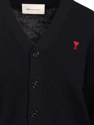 AMI Paris De Cœur Wool Cardigan