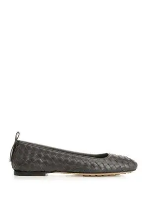 Bottega Veneta Charlotte Intrecciato Ballerinas - Brown