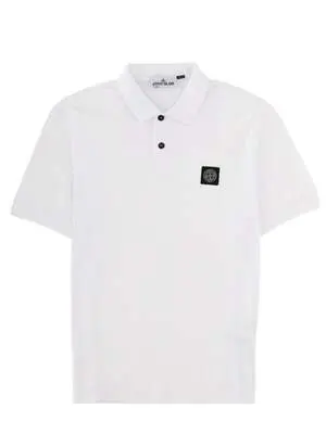 Stone Island Polo With Logo - White