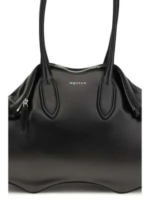 Alexander McQueen Manta Shoulder Bag - Black