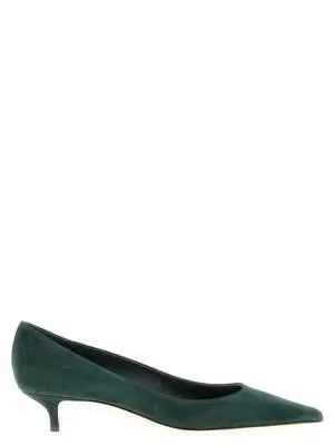 JIMMY CHOO Amelia Suede Pointed Toe Pumps - Green