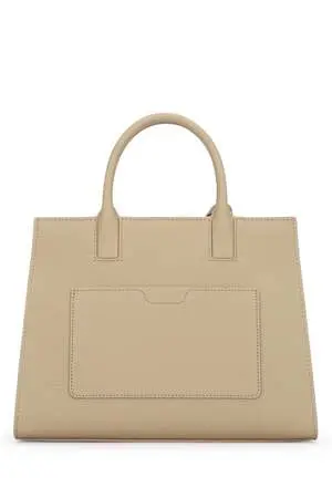 Burberry Calf Grain Leather Top Handle Bag