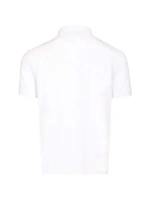 Stone Island Cotton Short-sleeved Polo Shirt - White