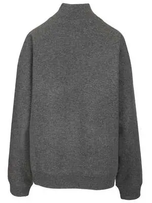 Miu Miu Cashmere And Cotton Blend Zip-up Sweater