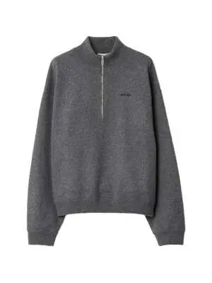 Miu Miu Cashmere And Cotton Blend Zip-up Sweater