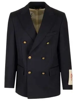 GOLDEN GOOSE Double-breasted Blazer - Blue