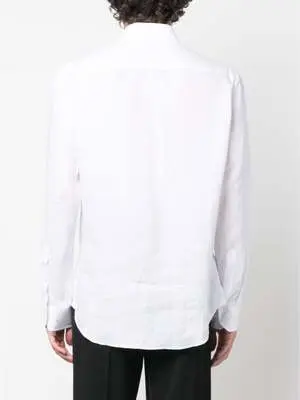 Giorgio Armani Classic Linen Shirt - White