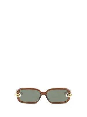 Bottega Veneta Knot Rectangular Sunglasses - Multicolor