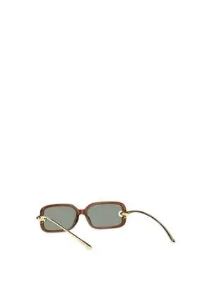 Bottega Veneta Knot Rectangular Sunglasses - Multicolor